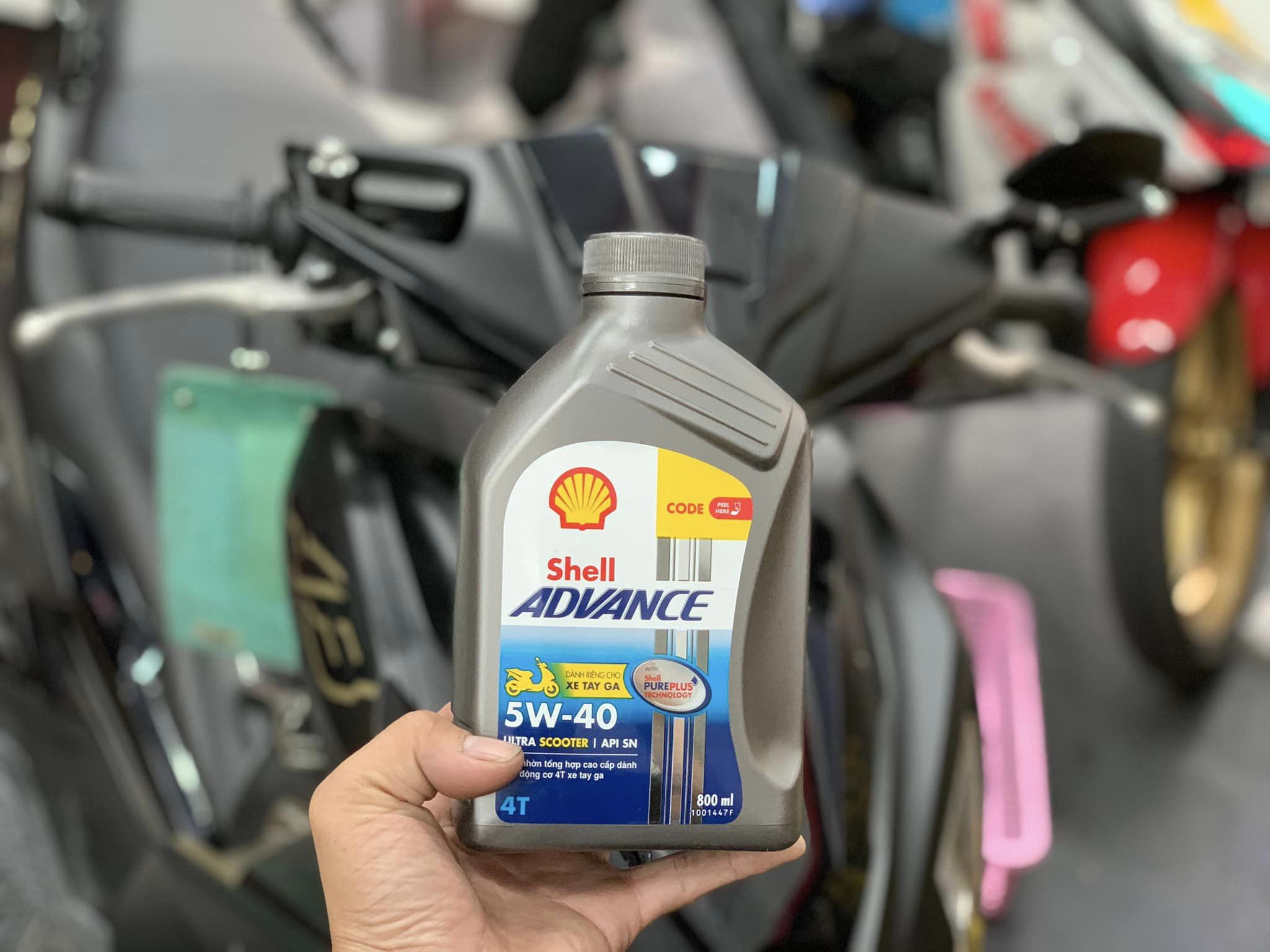 Dầu nhớt Shell Advance chính hãng cho xe máy giá tốt tại Nhotxemay.vn